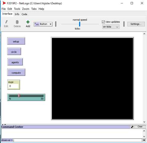 Write in the programming language NetLogo a program | Chegg.com