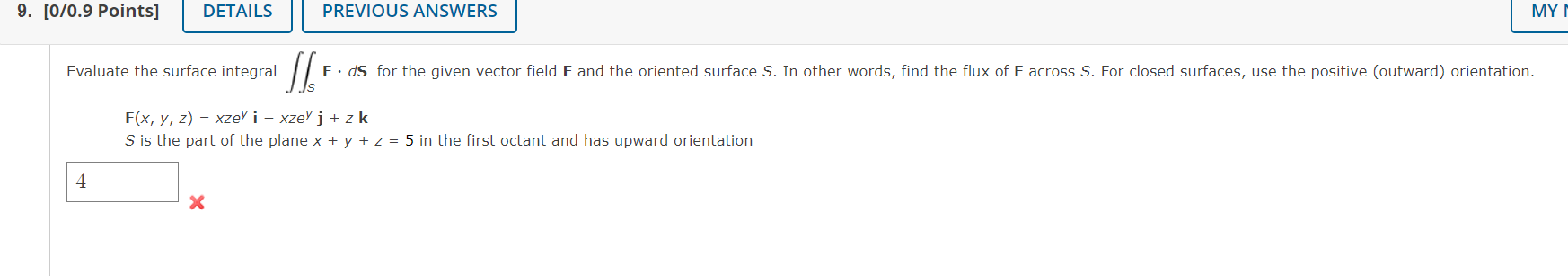 Solved 9. [0/0.9 Points] DETAILS PREVIOUS ANSWERS MYT | Chegg.com