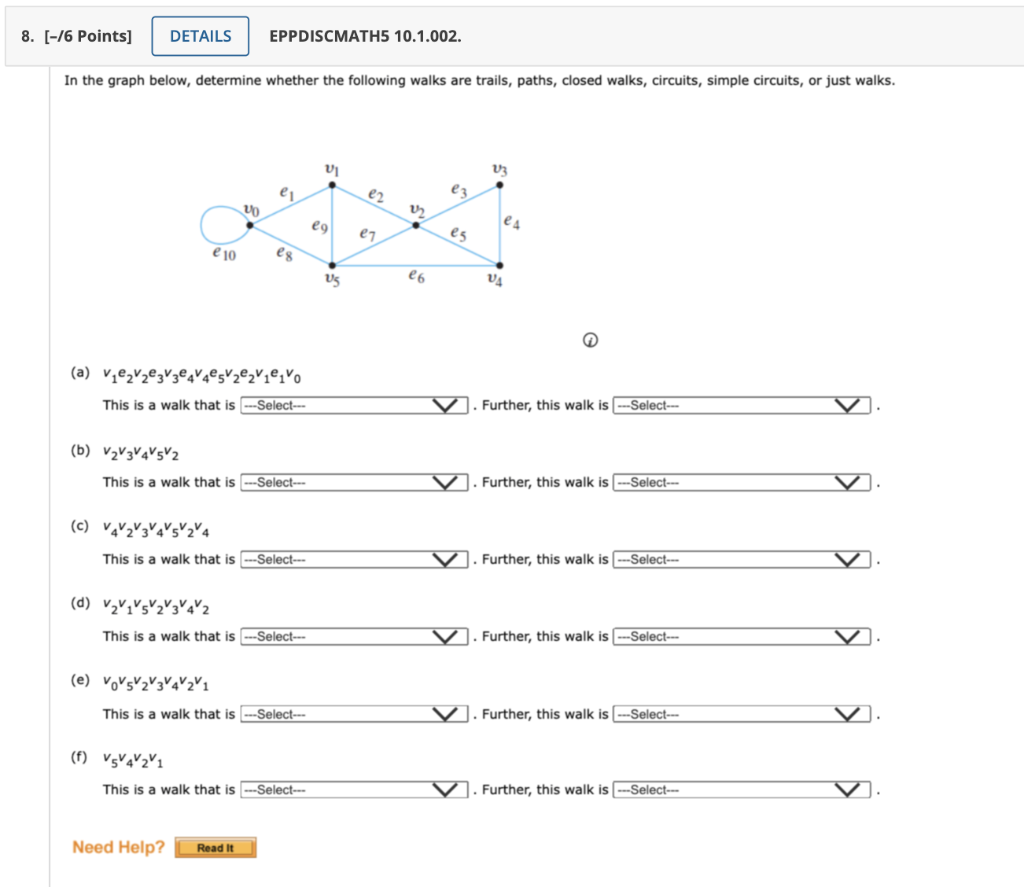 Solved 8. [-16 Points] DETAILS EPPDISCMATH5 10.1.002. In the | Chegg.com