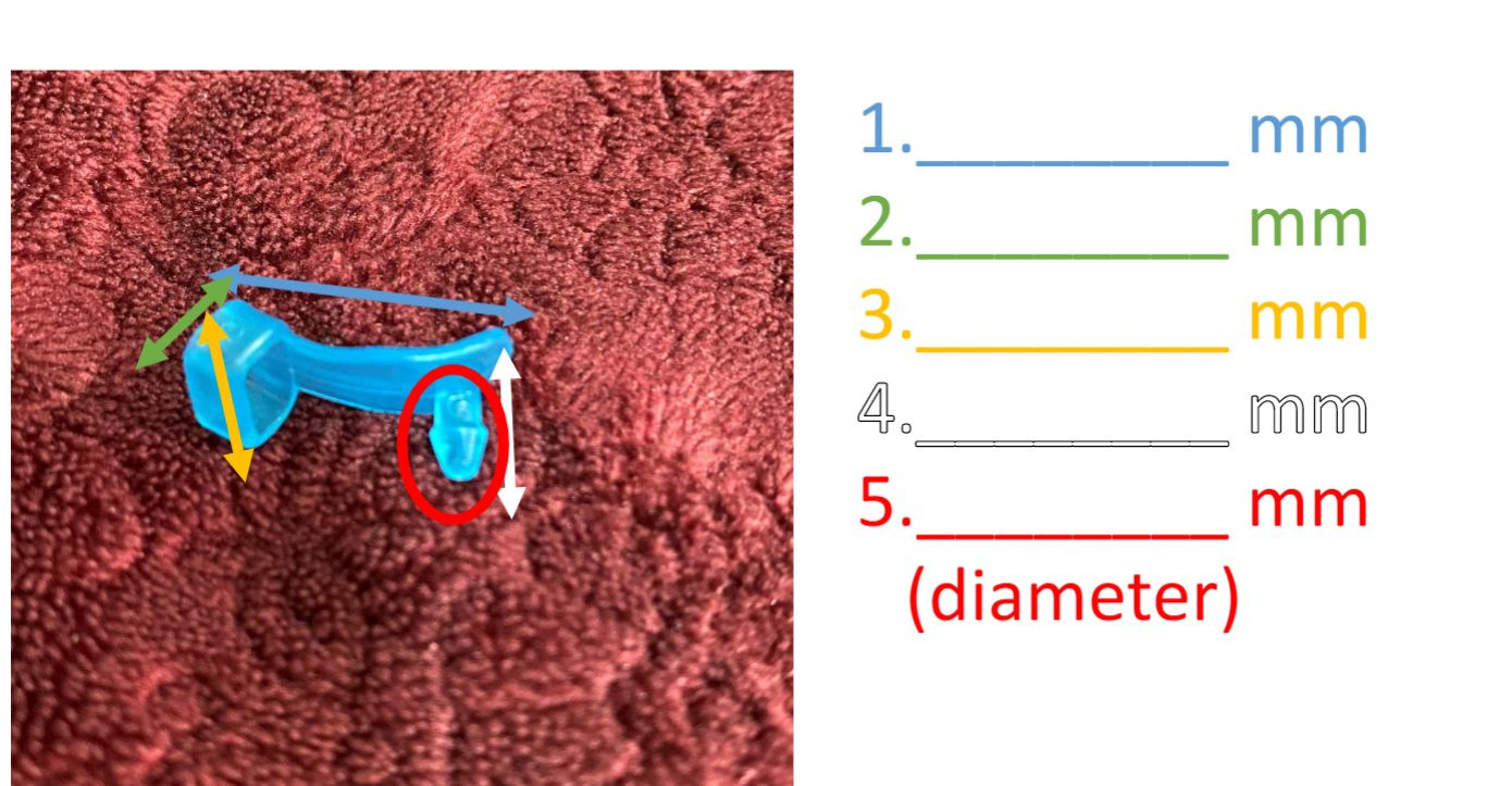 Solved mm 1. 2. mm 3. mm 4. ԱԱԱԱ 0 mm 5. 5 (diameter) | Chegg.com