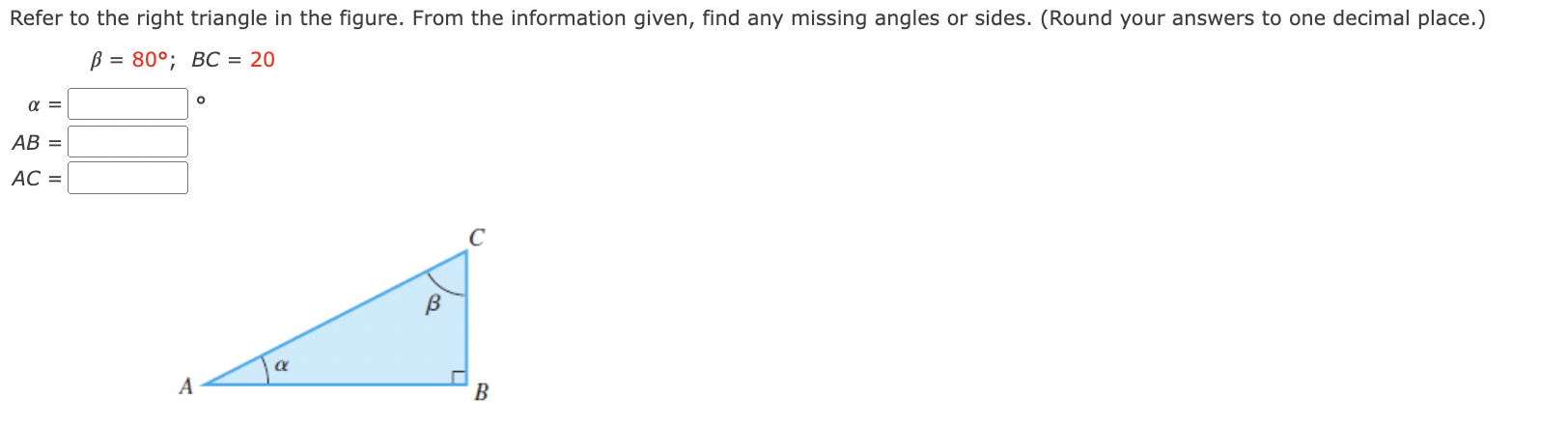 Solved Refer to the right triangle in the figure. From the | Chegg.com