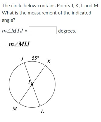 Solved The circle below contains Points J, K, L and M. What | Chegg.com