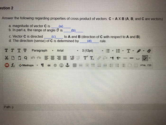 Solved y Question Completion Status Click Submit to complete | Chegg.com