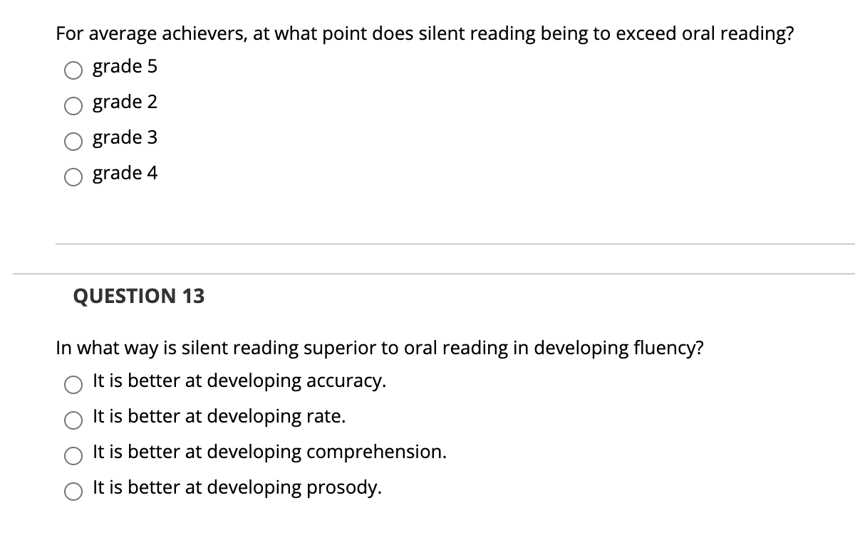 Solved For average achievers, at what point does silent | Chegg.com