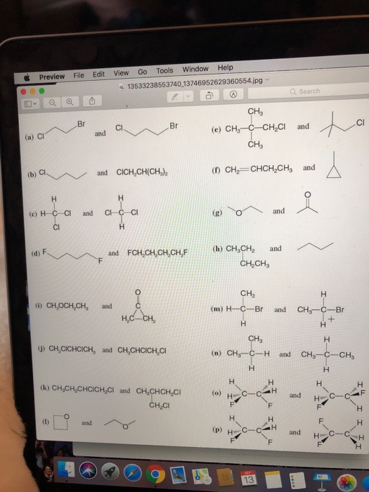 Solved consider each pair of structural formulas that follow | Chegg.com