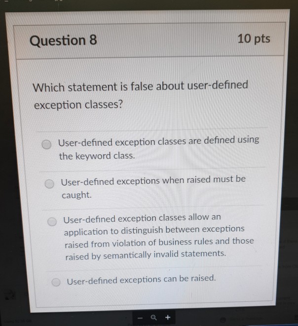 Solved Question 6 10 pts What causes runtime error? An | Chegg.com