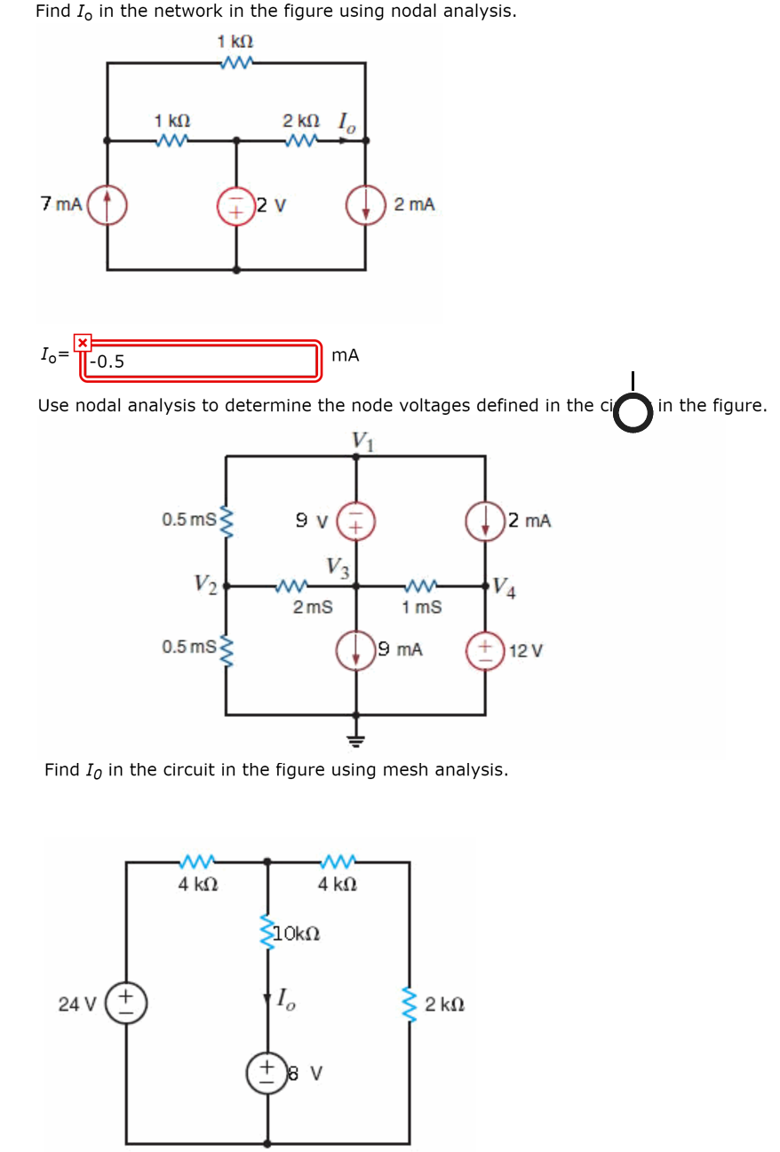 Solved Find Io In The Network In The Figure Using Nodal 4803