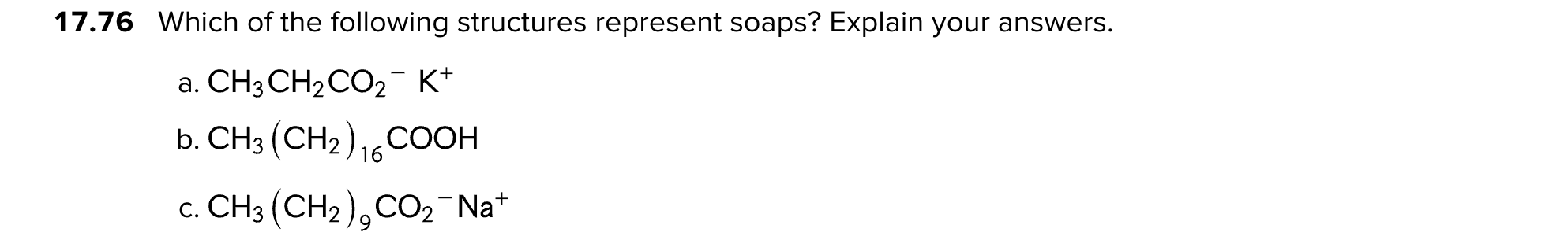 Solved 17.76 Which of the following structures represent | Chegg.com