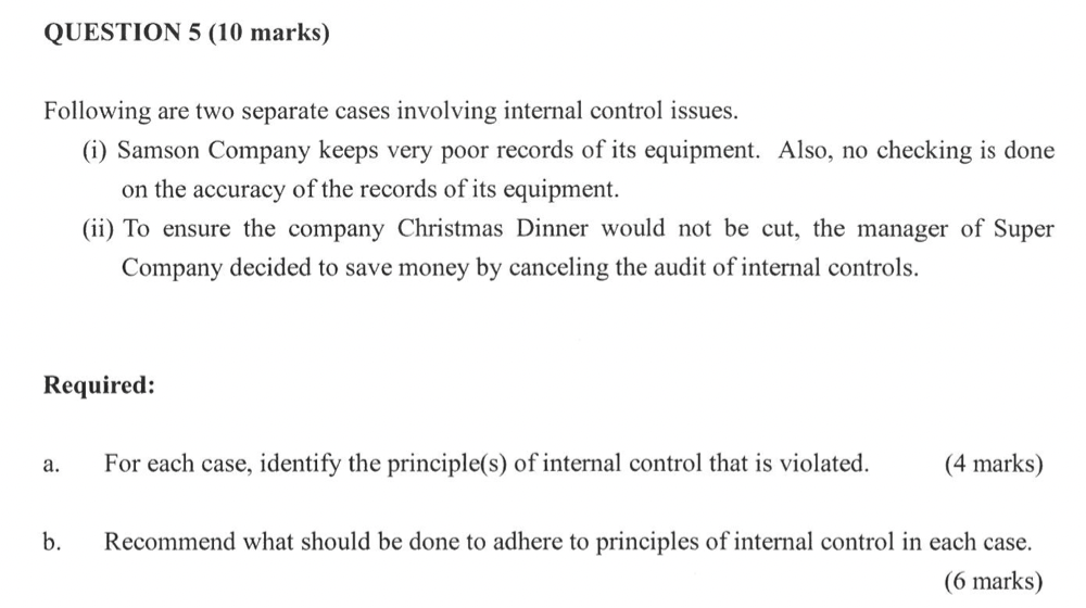Solved QUESTION 5 (10 marks) Following are two separate | Chegg.com