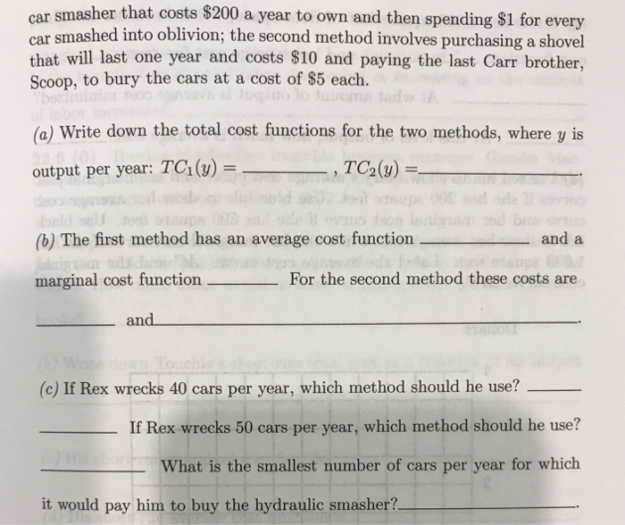 Solved 22.3 (0) A third brother, Rex Carr, owns a junk yard. | Chegg.com