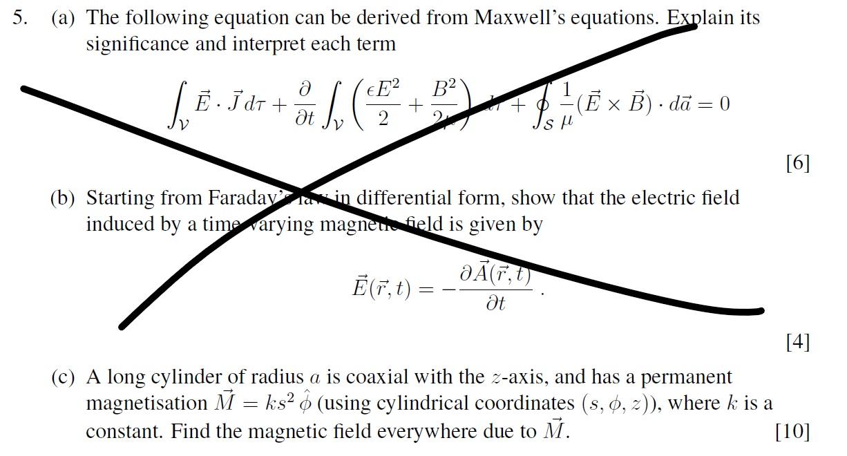 Solved 5. (a) The following equation can be derived from | Chegg.com