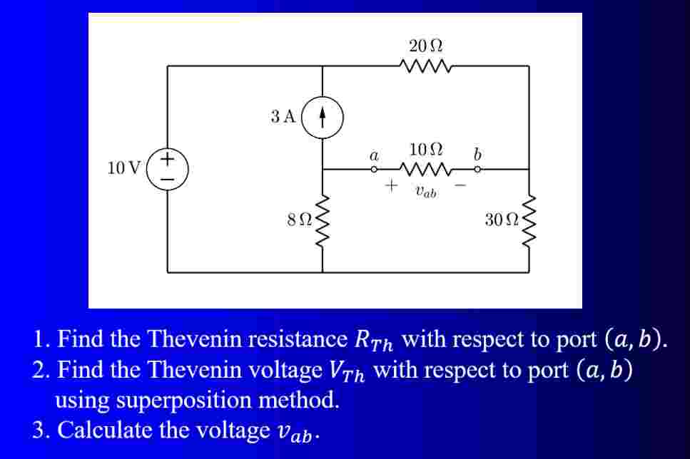 Solved Find the Thevenin resistance R_(Th) ﻿with respect to | Chegg.com