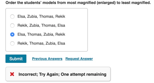 Solved Thomas Rekik Elsa..' ubia Order the students' | Chegg.com