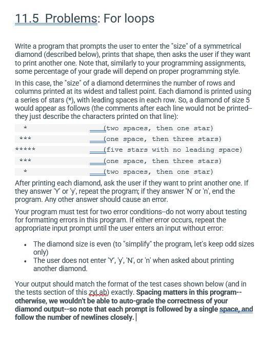 Solved 115 Problems For Loops Write A Program That Prompts 