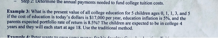 Solved Step payments needed to fund college tuition costs 2: | Chegg.com