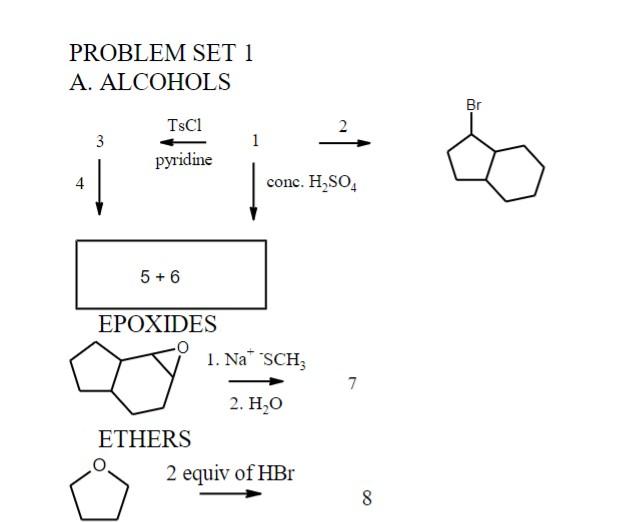 Solved Complete the alcohol, ethers, and epoxides reactions | Chegg.com
