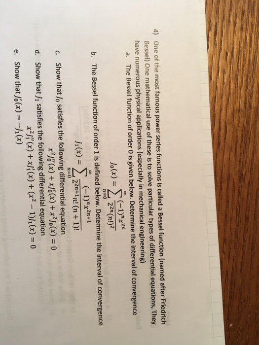 Solved One of the most famous power series functions is | Chegg.com