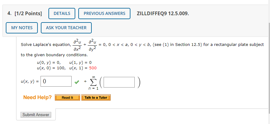 Solved 4. [1/2 Points] DETAILS PREVIOUS ANSWERS ZILLDIFFEQ9 | Chegg.com