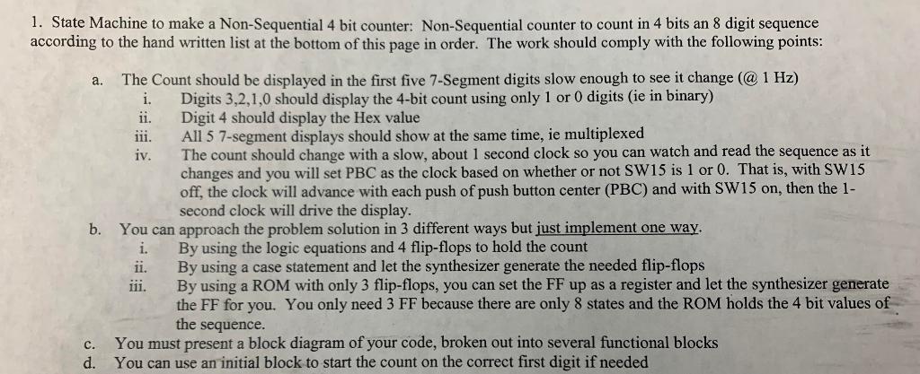 Solved The sequence to use is 2 4 7 B D E 1 A | Chegg.com