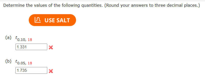 Solved Determine the values of the following quantities. | Chegg.com