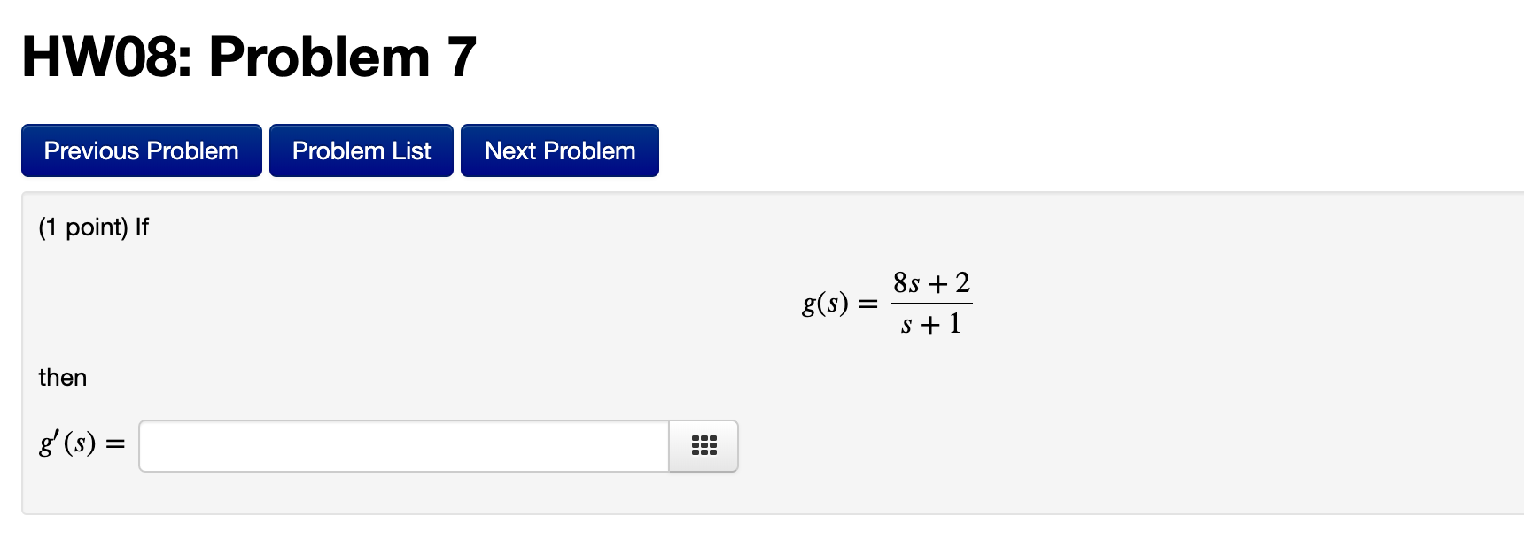 Solved HW08: Problem 6 Previous Problem Problem List Next | Chegg.com