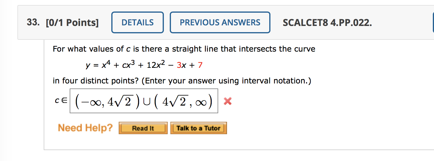 Solved 33. [0/1 Points] DETAILS PREVIOUS ANSWERS SCALCET8 | Chegg.com