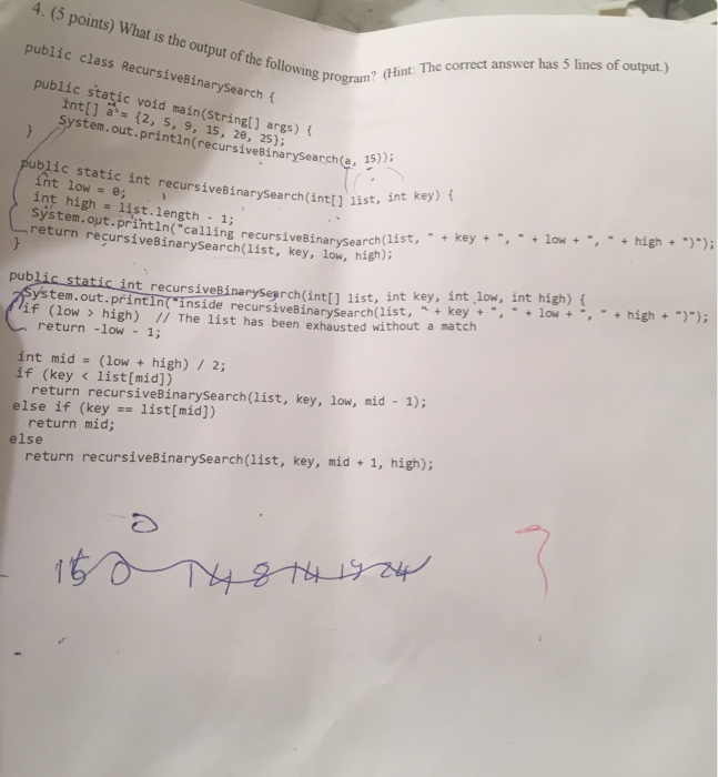 Solved What is the output of the following program? public | Chegg.com