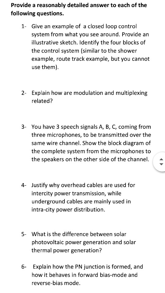 Solved Provide a detailed answer to each of the following | Chegg.com