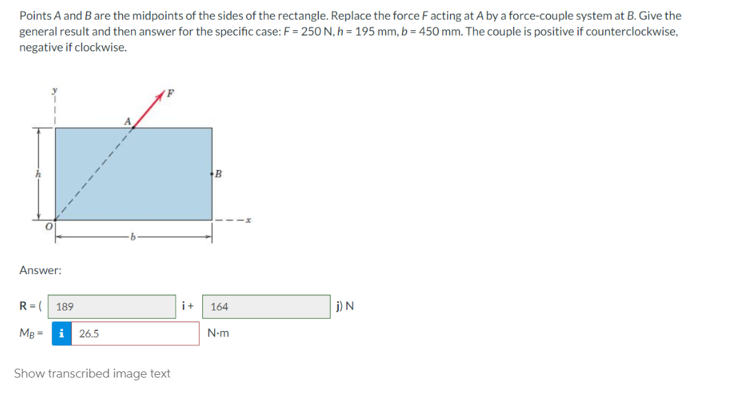 Solved Points A and B are the midpoints of the sides of the | Chegg.com