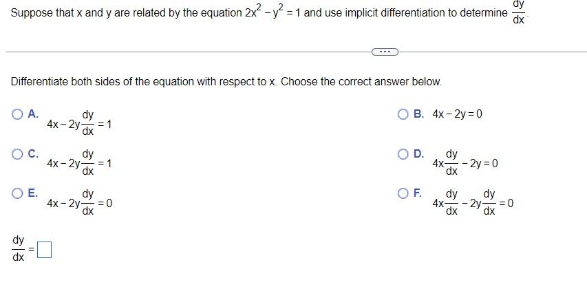 Solved Suppose that x and y are related by the equation | Chegg.com