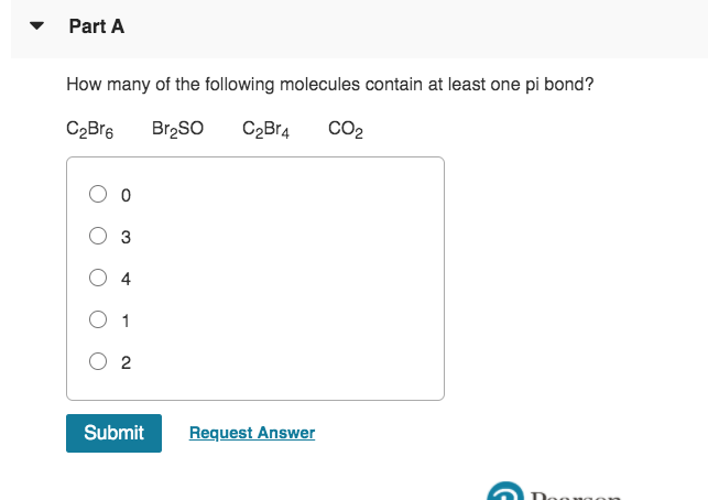 Solved Part A How many of the following molecules contain at | Chegg.com