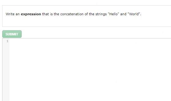 Solved Write An Expression That Is The Concatenation Of The 