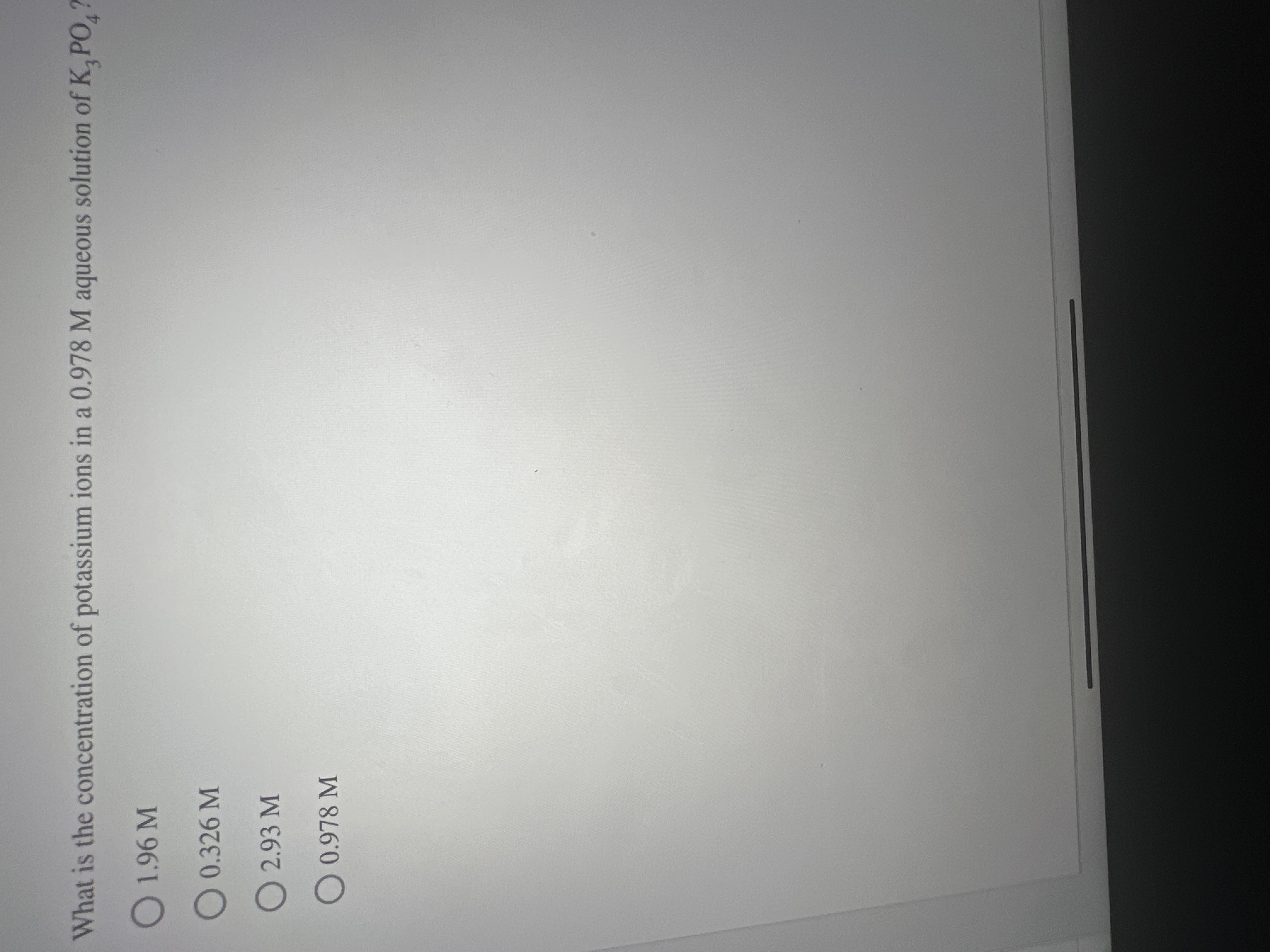 Solved What is ﻿the concentration of ﻿potassium ions | Chegg.com