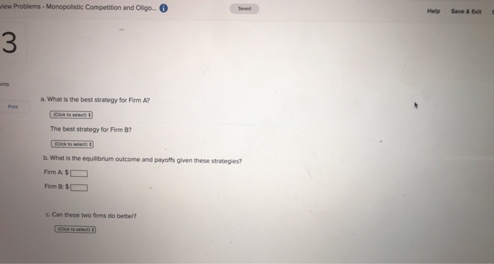 Solved ANCED ANALYSIS The following game-theory matrix | Chegg.com