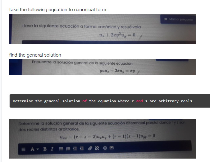 Solved take the following equation to canonical form Marcor | Chegg.com