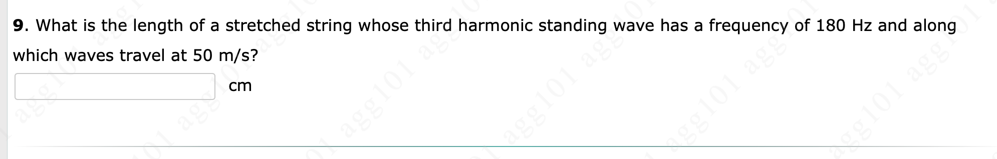 9. What is the length of a stretched string whose | Chegg.com