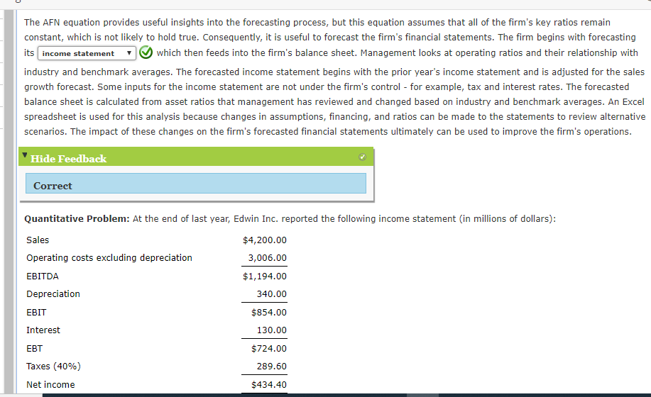 Solved The AFN equation provides useful insights into the | Chegg.com