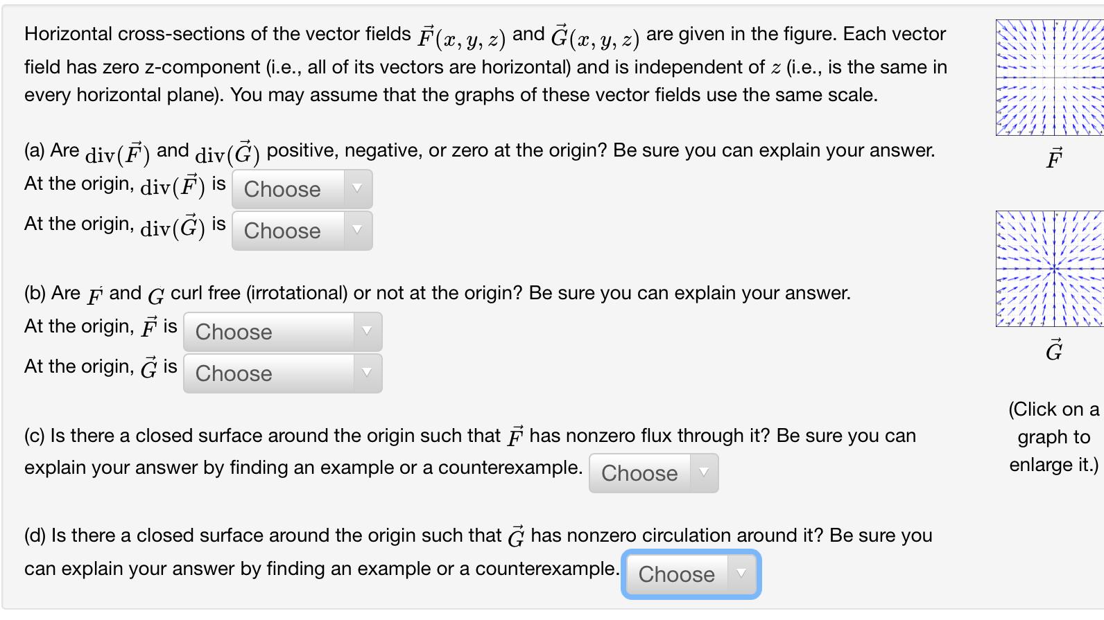 Solved Horizontal cross-sections of the vector fields | Chegg.com