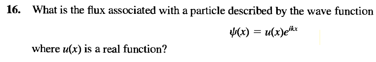 Solved 6. What is the flux associated with a particle | Chegg.com