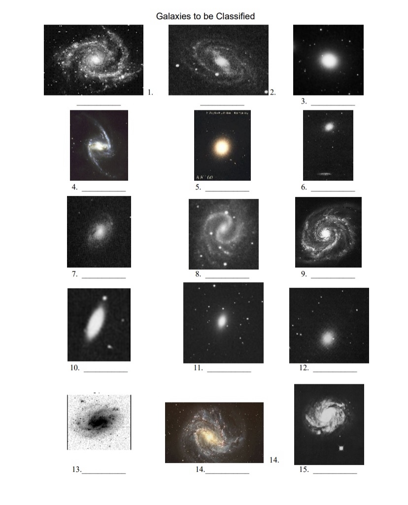 Hubble Galaxy Classification Diagram