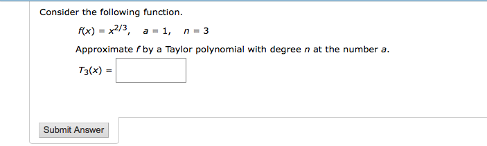 Solved: Consider The Following Function. Fx) -x23, A-1, N ... | Chegg.com