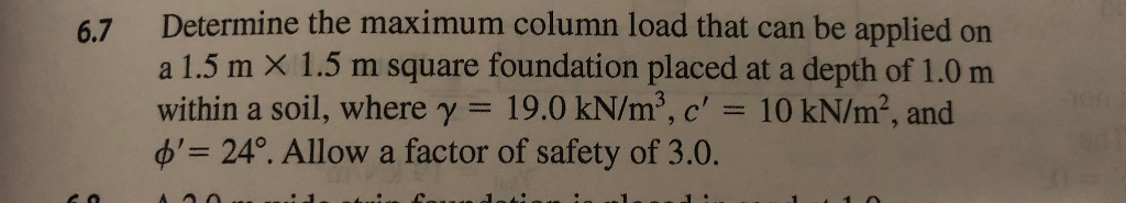 Solved Determine the maximum column load that can be applied | Chegg.com