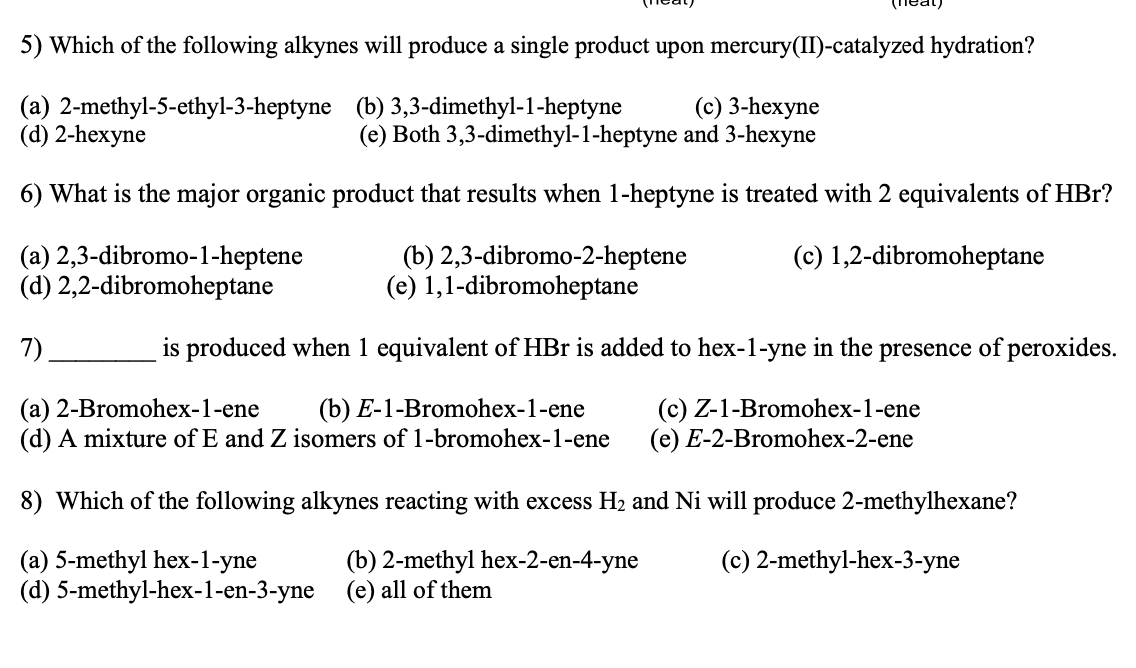 Solved I need help with 5-8 on this Practice Test. I have | Chegg.com