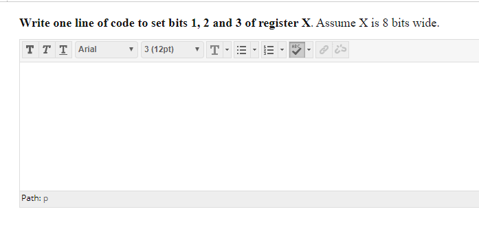 Embedded system course. AVR C Programming. You can | Chegg.com