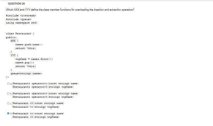 Solved To compare objects of custom class types, a | Chegg.com