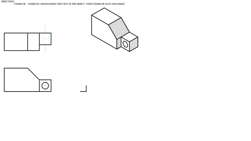 Solved COMPLETE MISSING TOP VIEW OF THE OBJECT. WHEN | Chegg.com