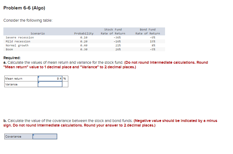 Solved Problem 6-6 (Algo) Consider the following table: | Chegg.com