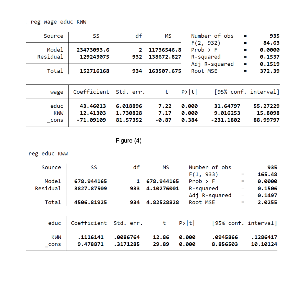 Solved 2. The variable descriptions and Stata outputs from | Chegg.com