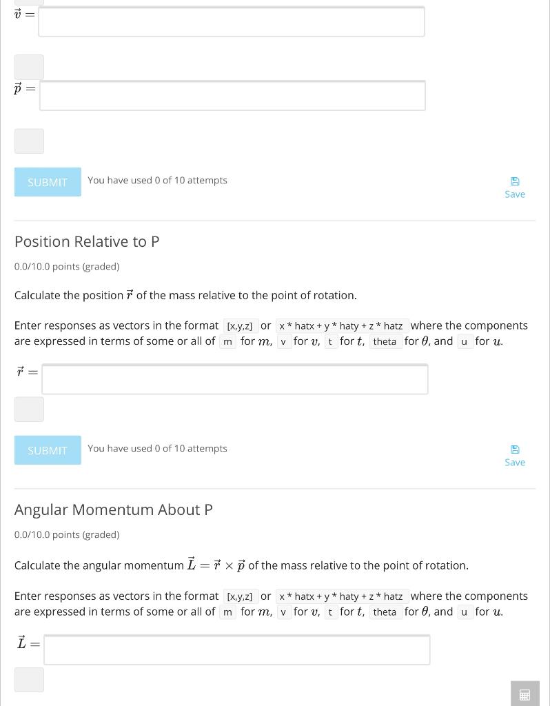 H: Angular Momentum of Point Particle - 1 Bookmark | Chegg.com