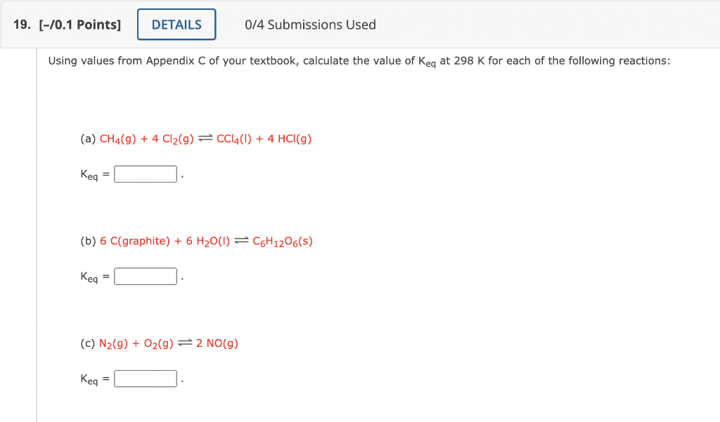 Solved -10.1 Points] 0/4 Submissions Used Using values from | Chegg.com